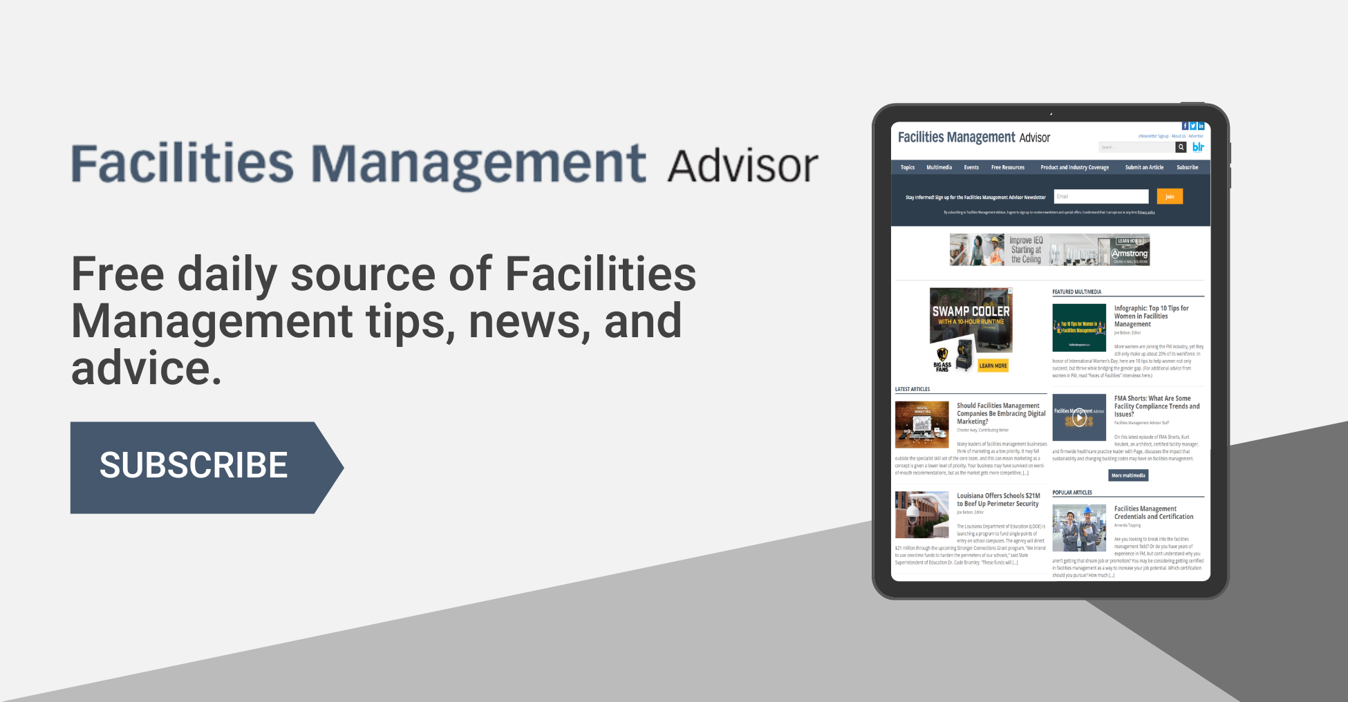 Subscribe - Facilities Management Advisor