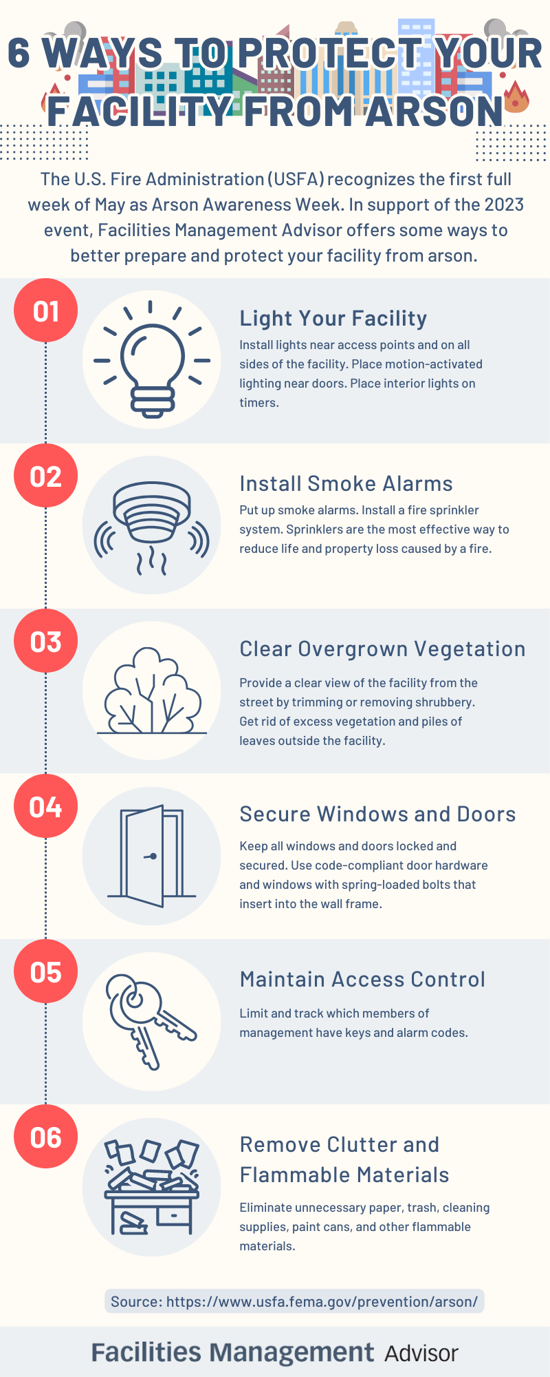 Infographic: 6 Ways to Protect Your Facility from Arson - Facilities Management Advisor